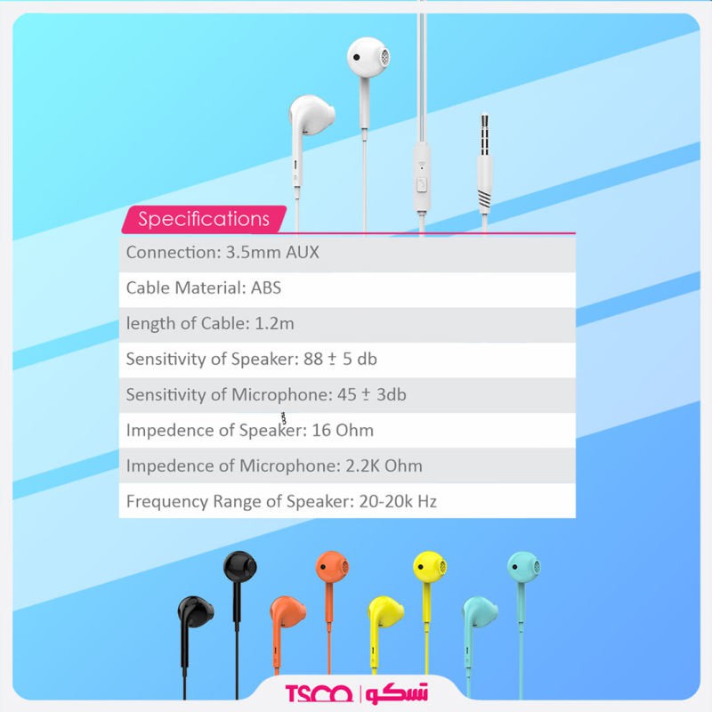 هندزفری با سیم تسکو مدل TH 5072