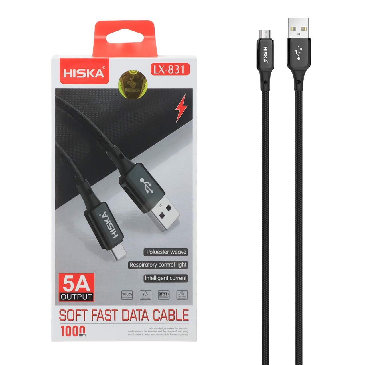 کابل شارژ فست اندروید HISKA مدل LX-831