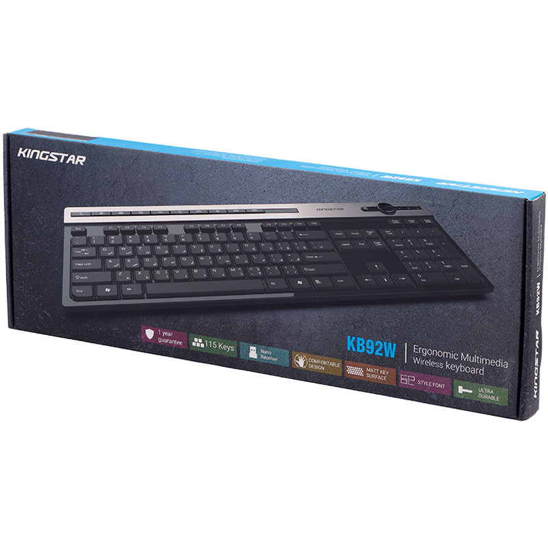 کیبورد وایرلس کینگ استار مدل KB92W
