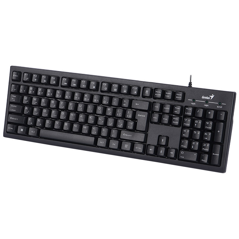 کیبورد با سیم جنیوس مدل KB-100