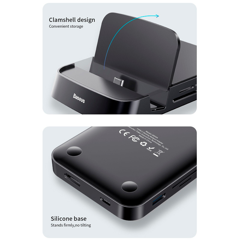 هاب 7 پورت باسئوس سری Mate Docking مدل WKMD000001