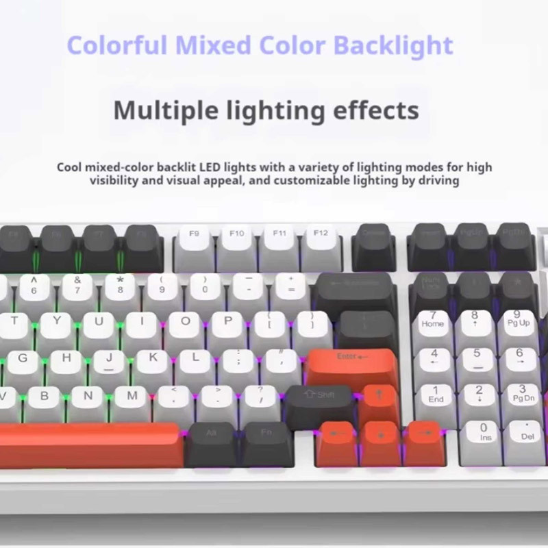 کیبورد بی سیم گیمینگ مکانیکال مدل KW98