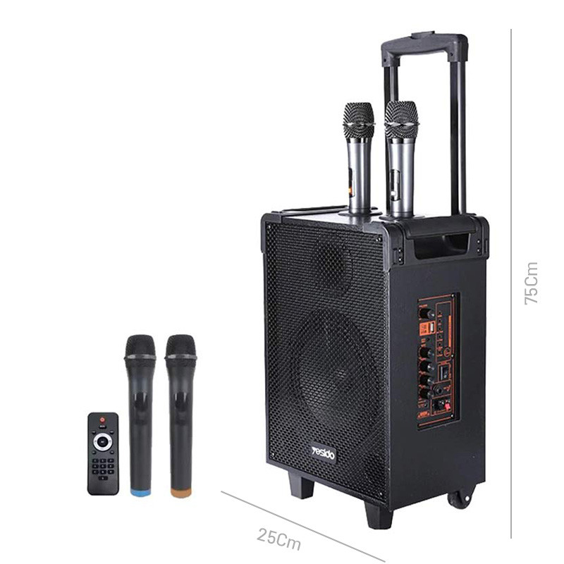 اسپیکر بی سیم قابل حمل یسیدو مدل YSW16 به همراه میکروفون و ریموت کنترل