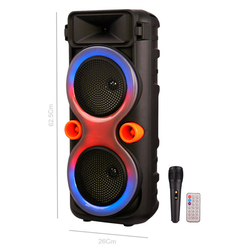 اسپیکر چمدانی بی سیم قابل حمل سینگ ای مدل ZQS8275 همراه با میکروفون و ...