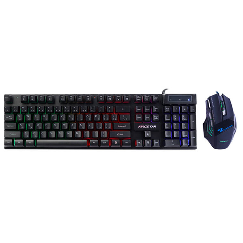 ست کیبورد و ماوس مخصوص بازی کینگ استار مدل KBM255G